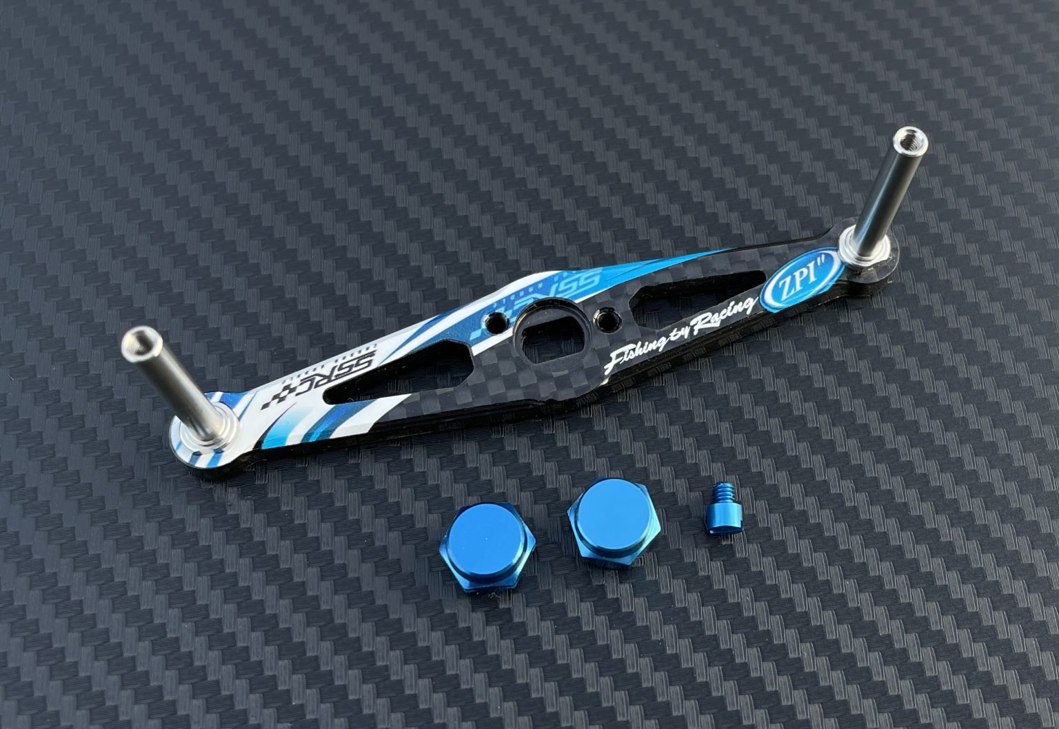 ZPI SSRC Straight Carbon Fiber Graphic Handles - JDM Fishing
